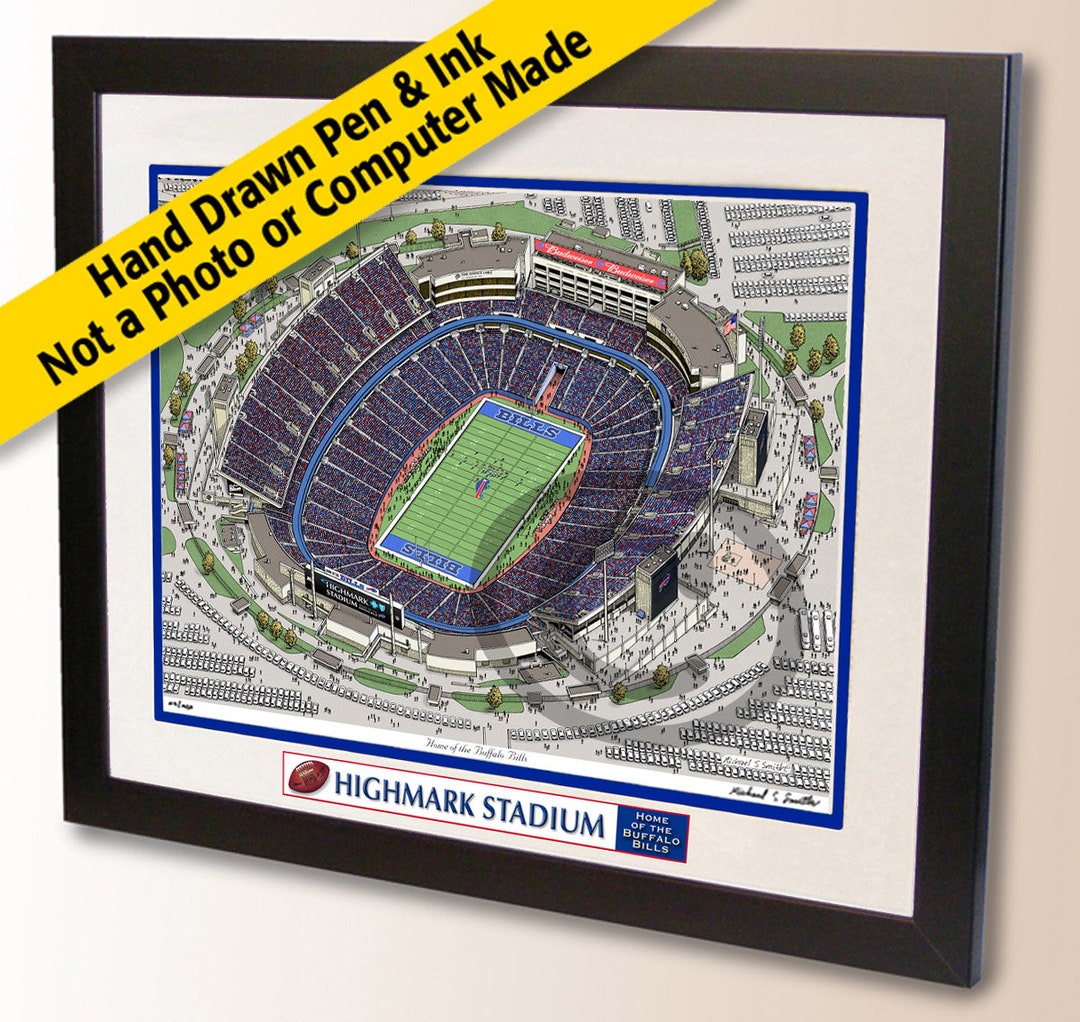 Buffalo Bills Art, Highmark Stadium Art Print, Buffalo Bills Fan Gift ...