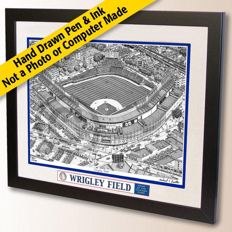 Chicago Cubs Print - Etsy