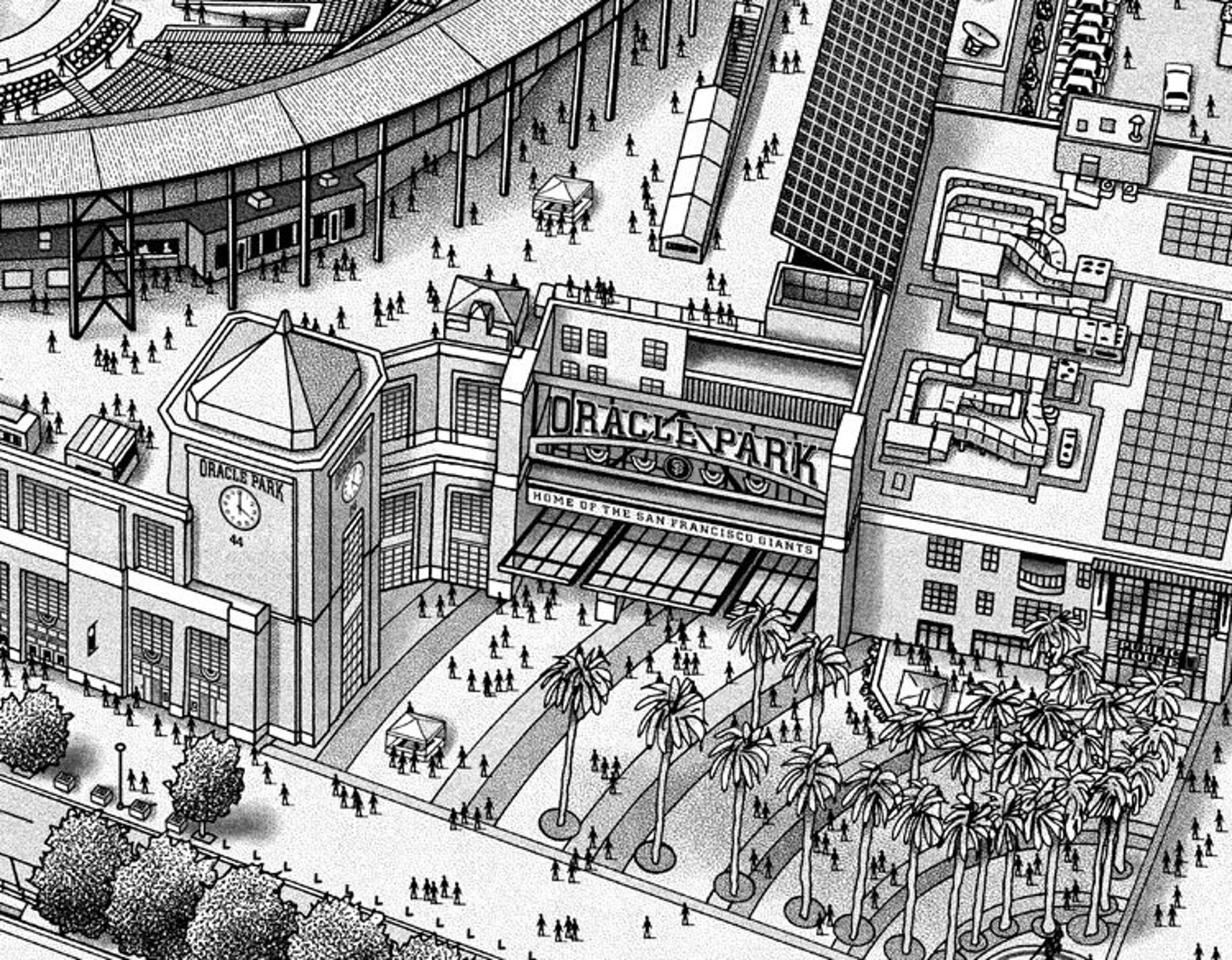 San Francisco Giants Art Oracle Park Art Print SF Giants Fan - Etsy