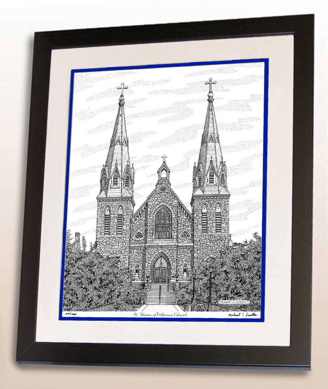 Villanova University St. Thomas of Villanova Church Hand Signed Wall ...