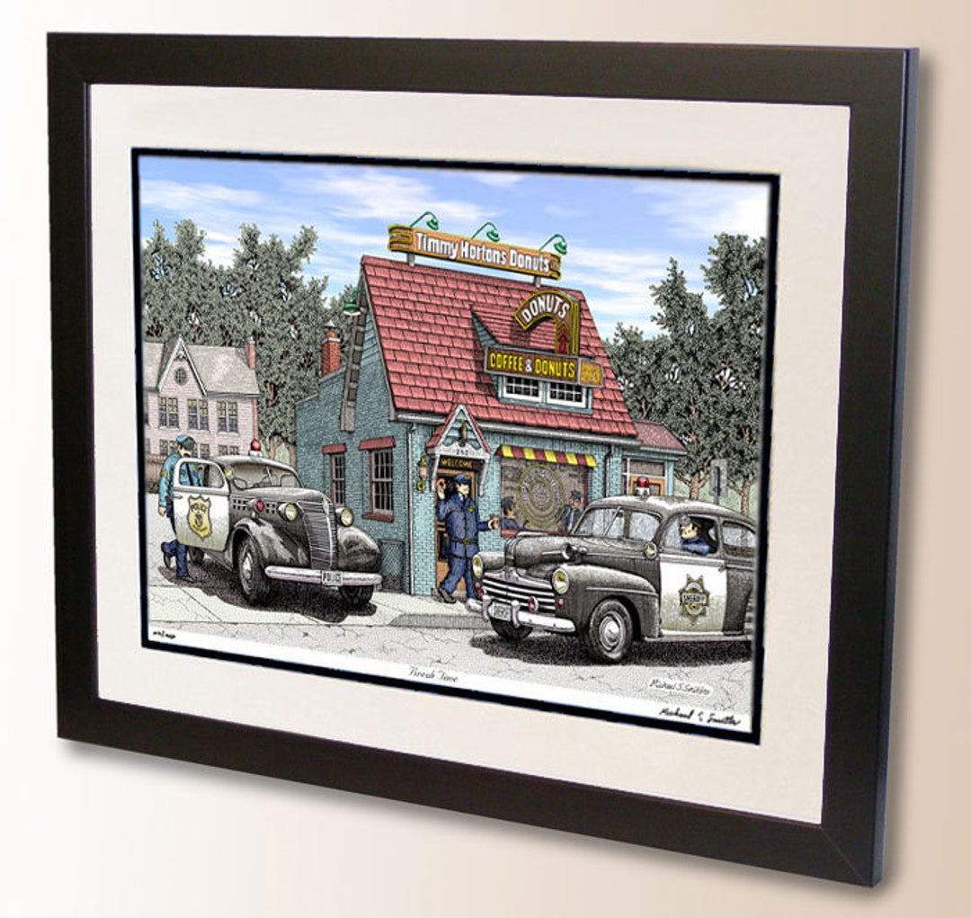 Law Enforcement Gift Wall Art Print, Vintage Police Sheriff Automotive ...