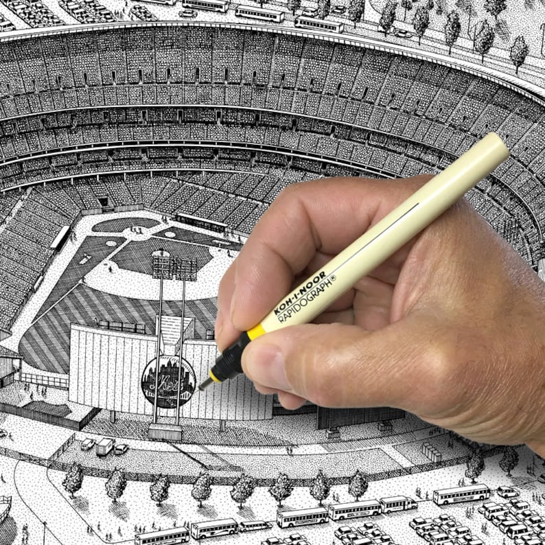 New York Mets Art Shea Stadium Art Print NY Mets Fan Gift - Etsy