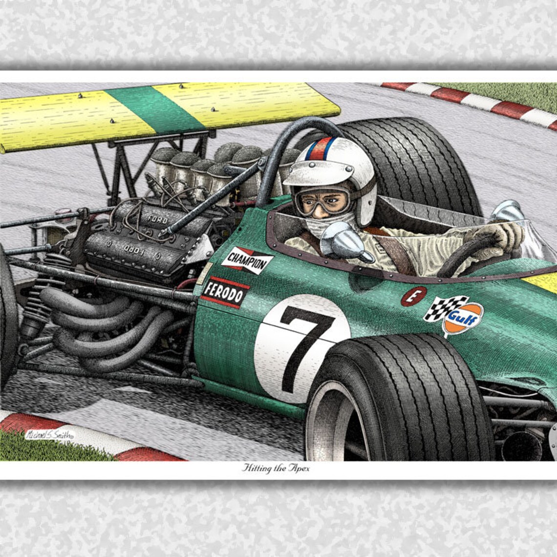 Automotive Wall Art Print Vintage Grand Prix F1 Race Car Art - Etsy
