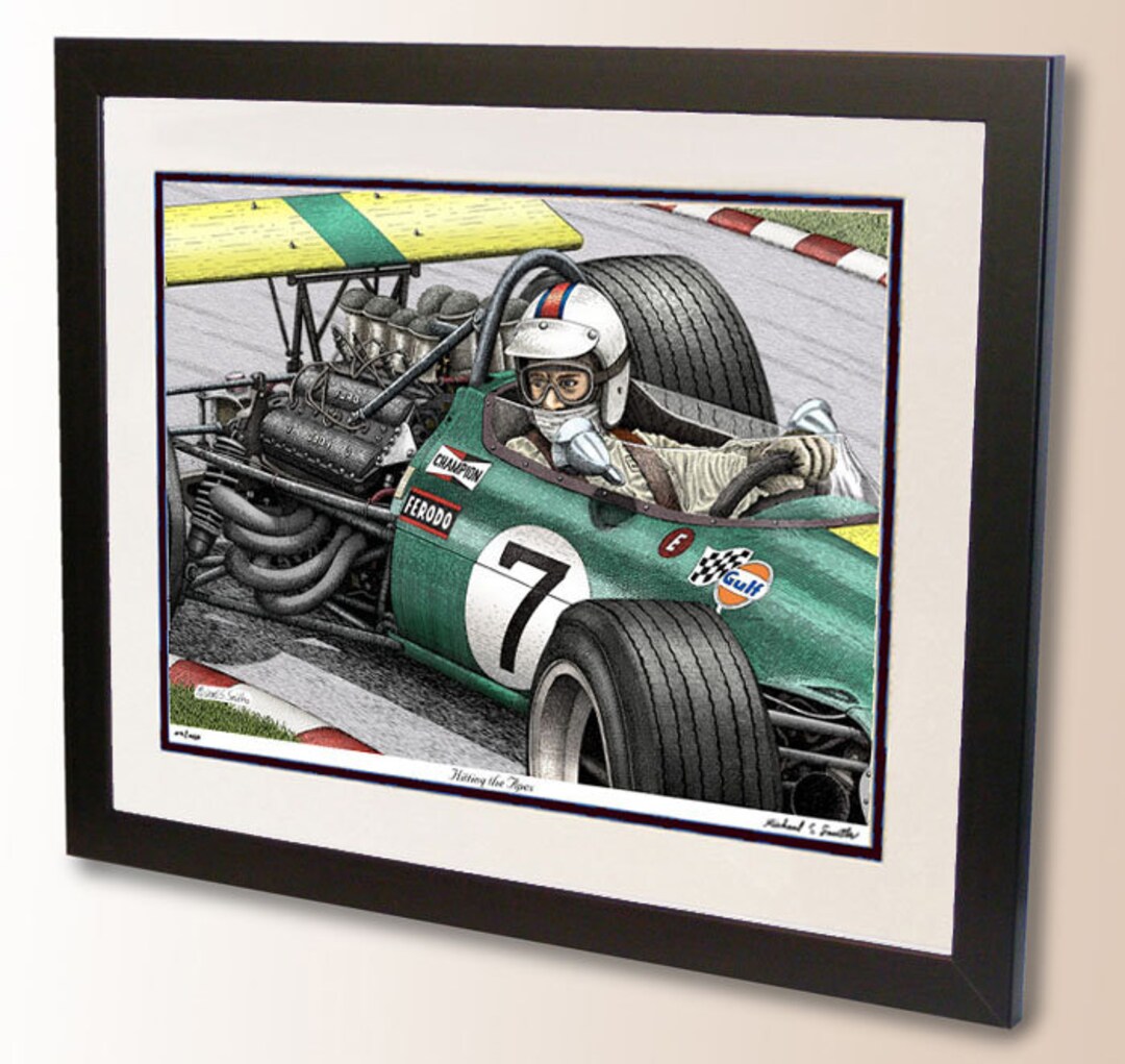 Automotive Wall Art Print, Vintage Grand Prix F1 Race Car Art, Formula ...