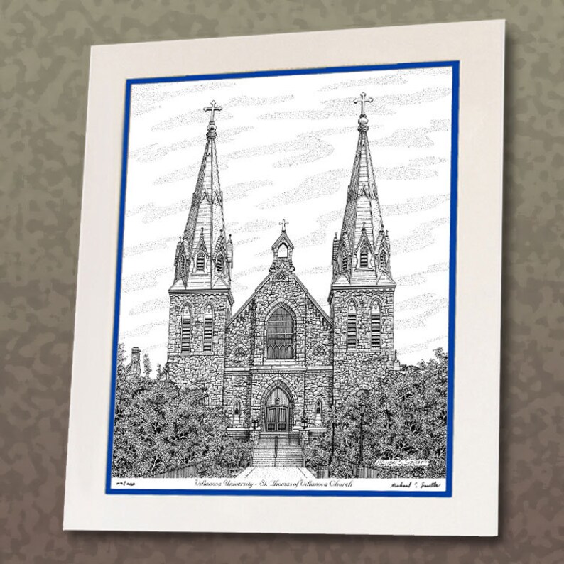 Villanova University St. Thomas of Villanova Church hand | Etsy