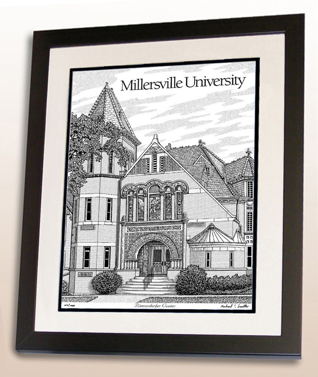 Millersville University Hand Signed Wall Art Print, Millersville ...