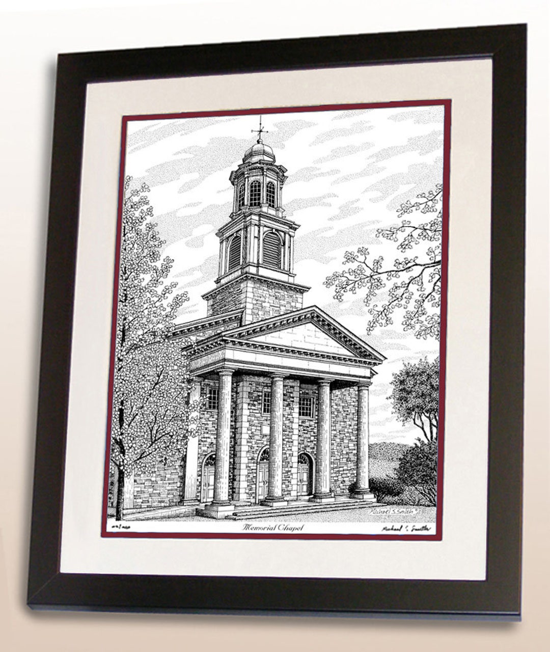 Colgate University Hand Signed Wall Art Print, Colgate University ...
