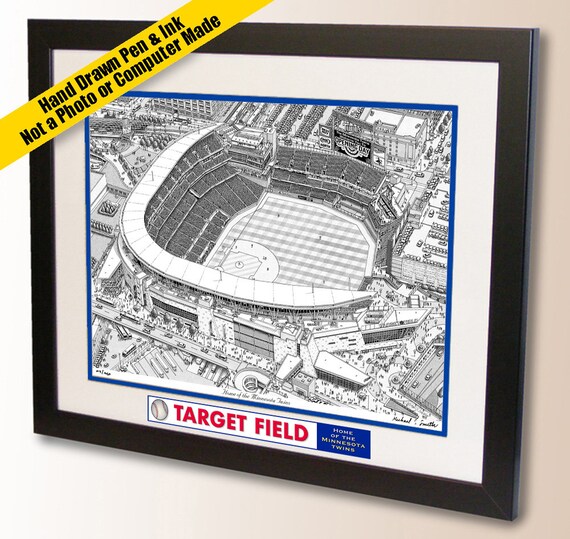 Minnesota Twins Art Target Field Art Print Minnesota Twins - Etsy