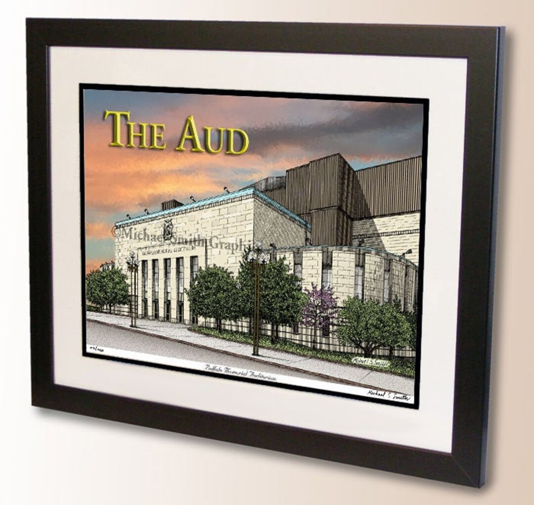 Buffalo Sabres Memorial Auditorium, the Aud Wall Art, Vintage Sabres ...