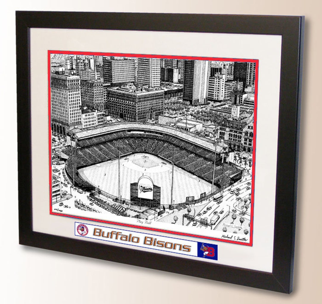 Buffalo Bisons Stadium Wall Art Print - Sahlen Field - Hand Signed ...