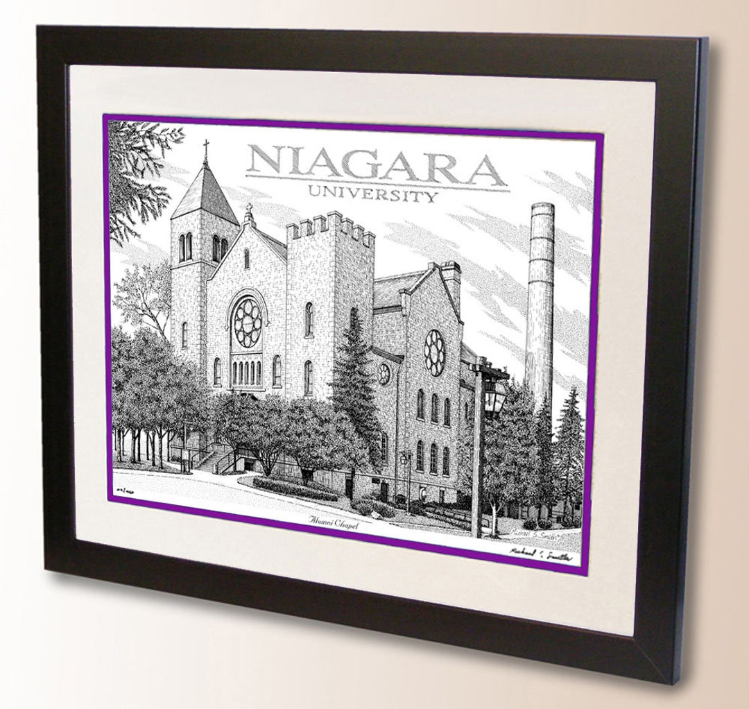 Niagara University Hand Signed Wall Art Print Niagara Alumni - Etsy