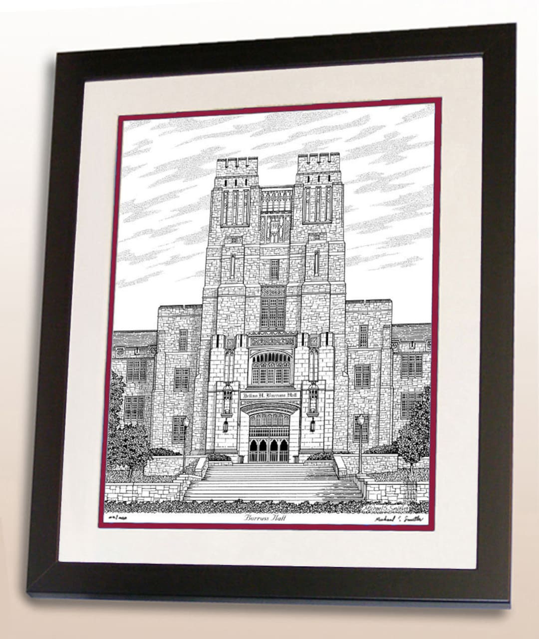 Virginia Tech Hand Signed Wall Art Print, Virginia Tech Alumni ...