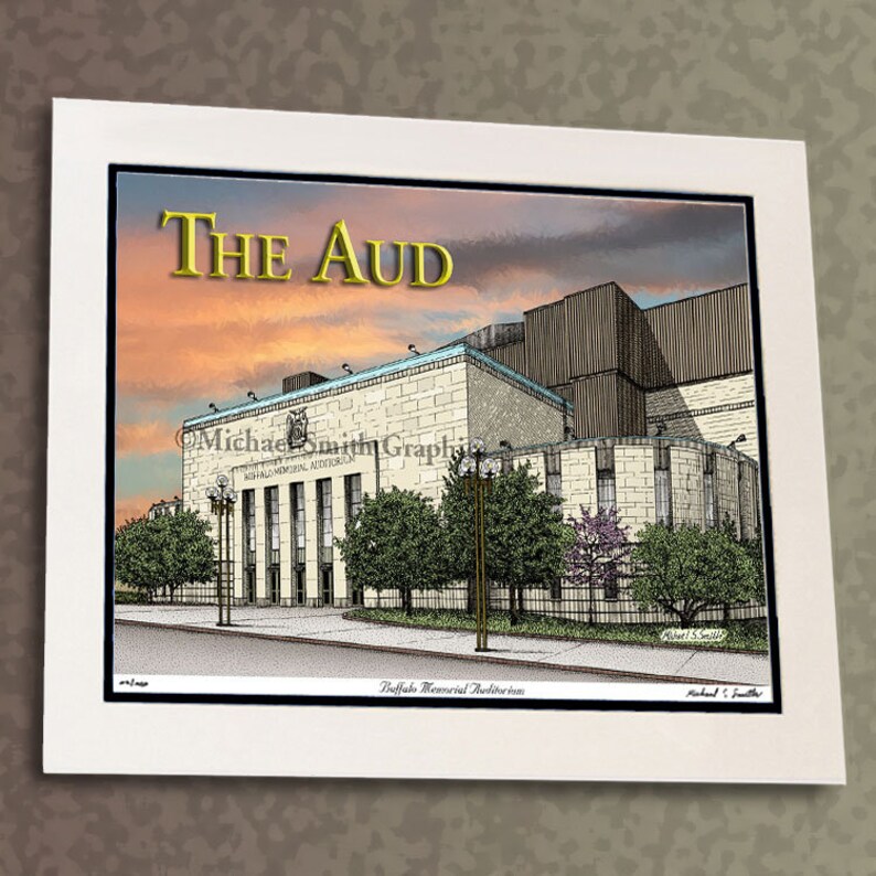 Buffalo Memorial Auditorium - the Aud Wall Art - Sabres Fan Gift - Hand ...
