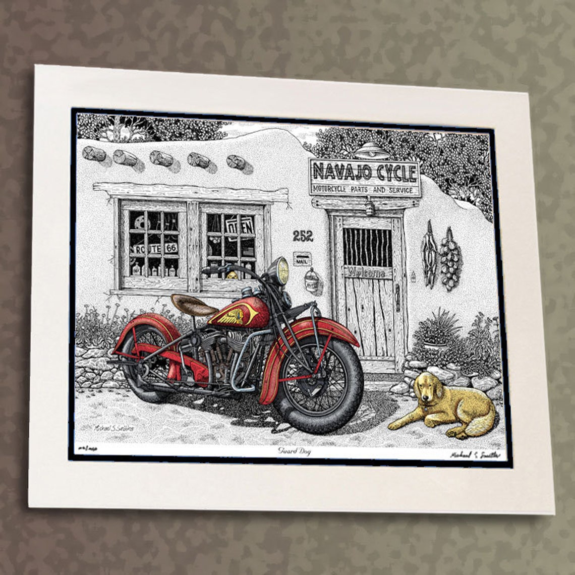 Motorcycle Wall Art Print Vintage Indian Motorcycle and - Etsy