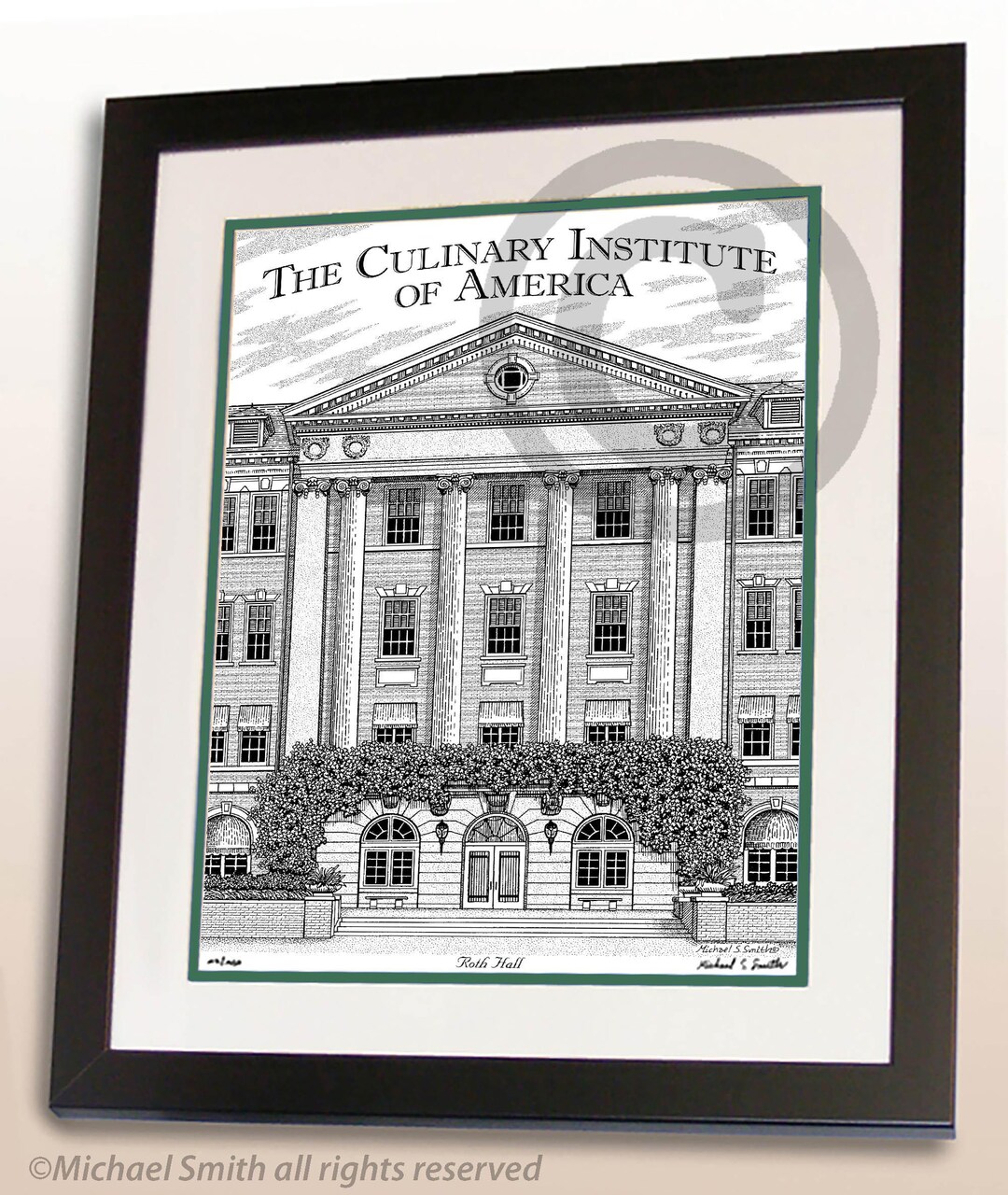 Culinary Institute of America CIA Hand Signed Wall Art Print, CIA ...