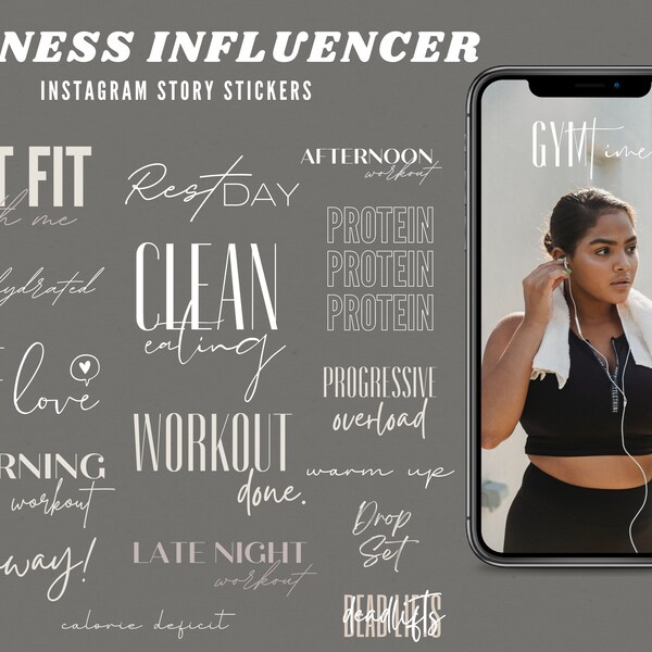 Instagram Workout Stickers - Etsy