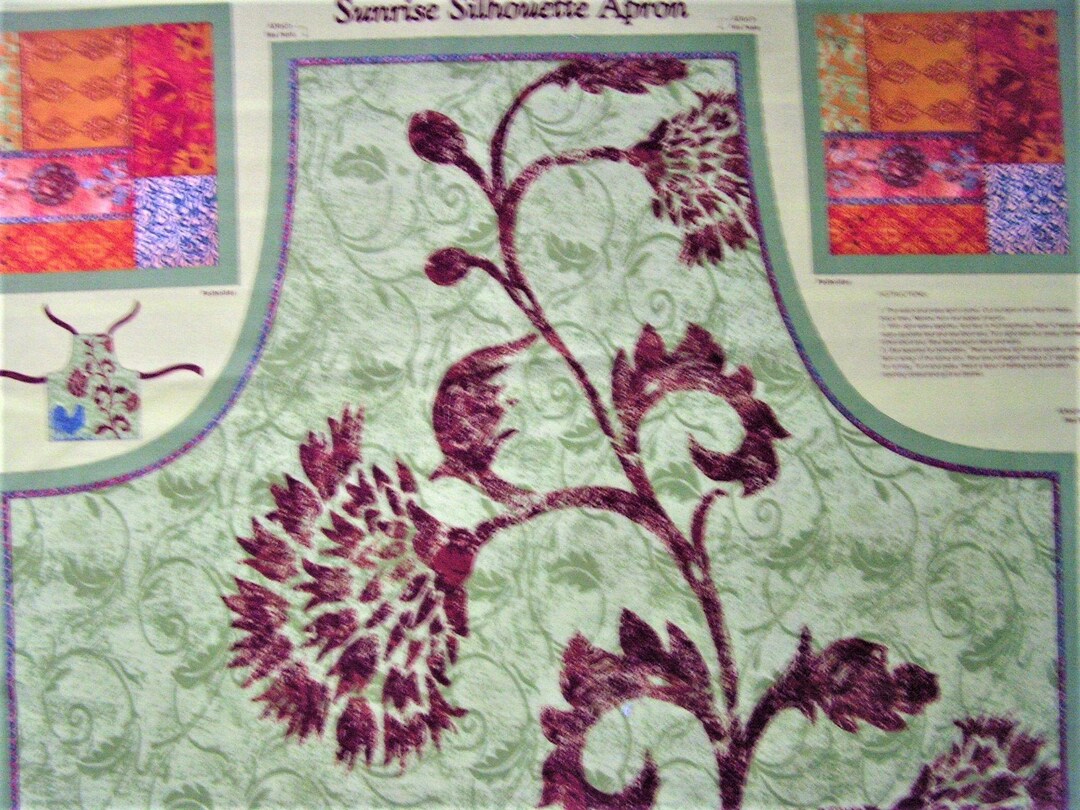 Elegant sunrise Silhouette Apron Panel Art Apron DIY Potholders Cotton ...