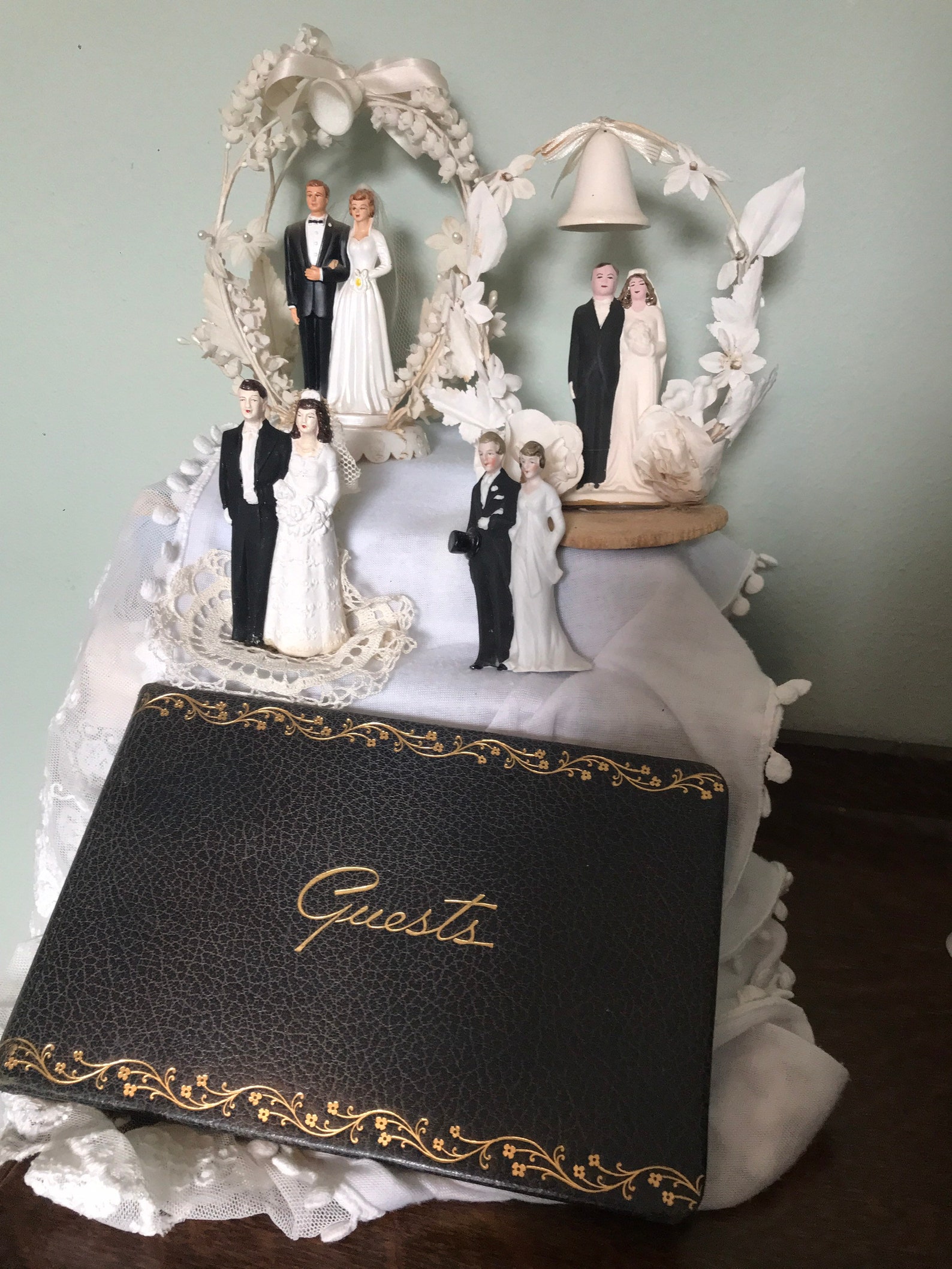 Vintage German Bride and Groom Cake Topper - Etsy