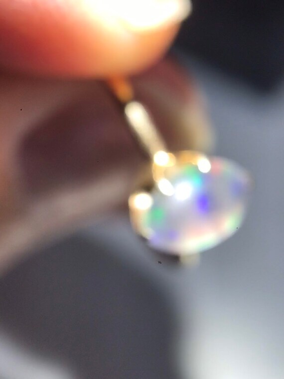 Rare Art Nouveau Water Opal Ring in 14k Gold Tiffany … - Gem