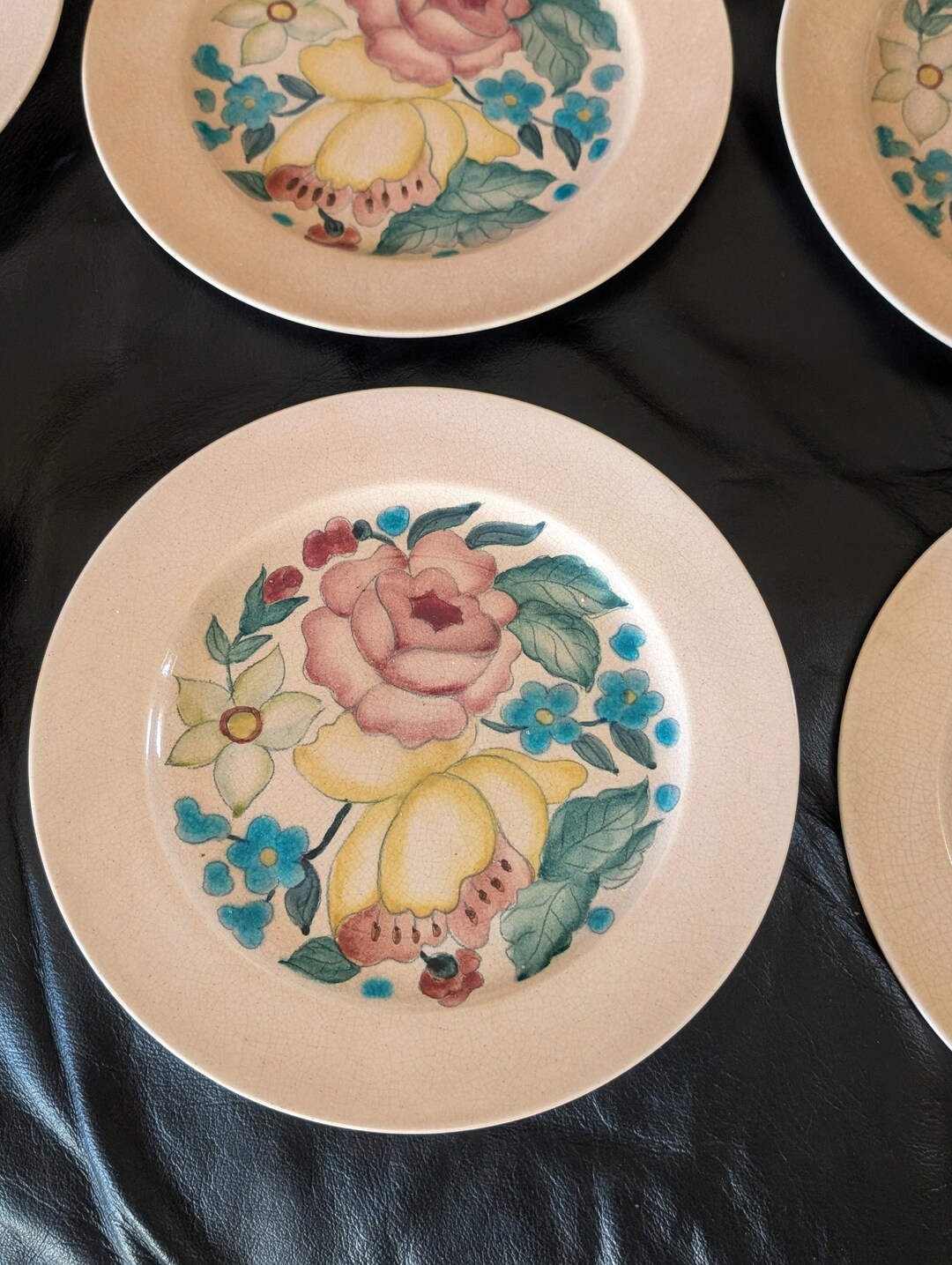 RARE Set of Art Deco Plates by EDITH COCKCROFT Signed - Etsy