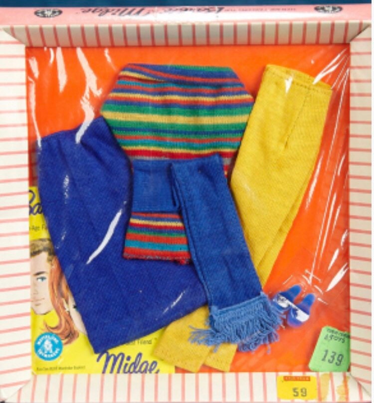 Vintage Barbie Striped Knit Top From 1963 Fashion Pak - Etsy