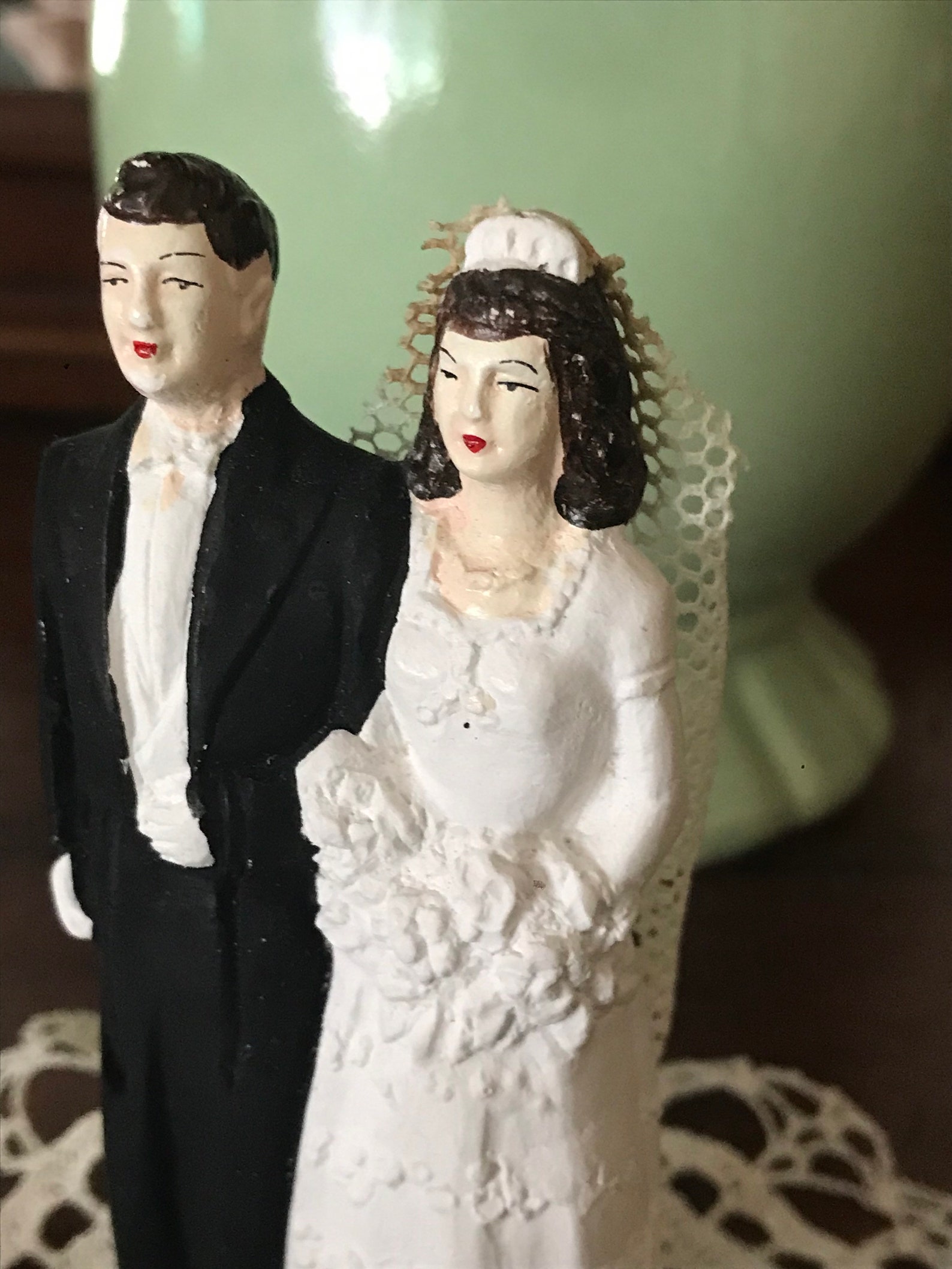 Vintage German Bride and Groom Cake Topper - Etsy