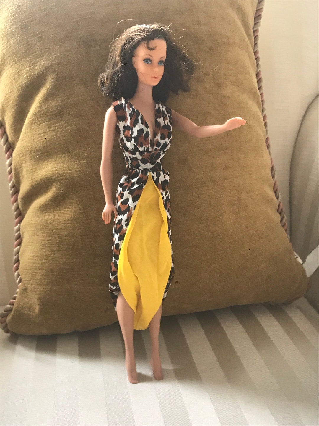 Vintage Mattel Leisure Leopard Print Dress Complete W/heels #1479 for ...