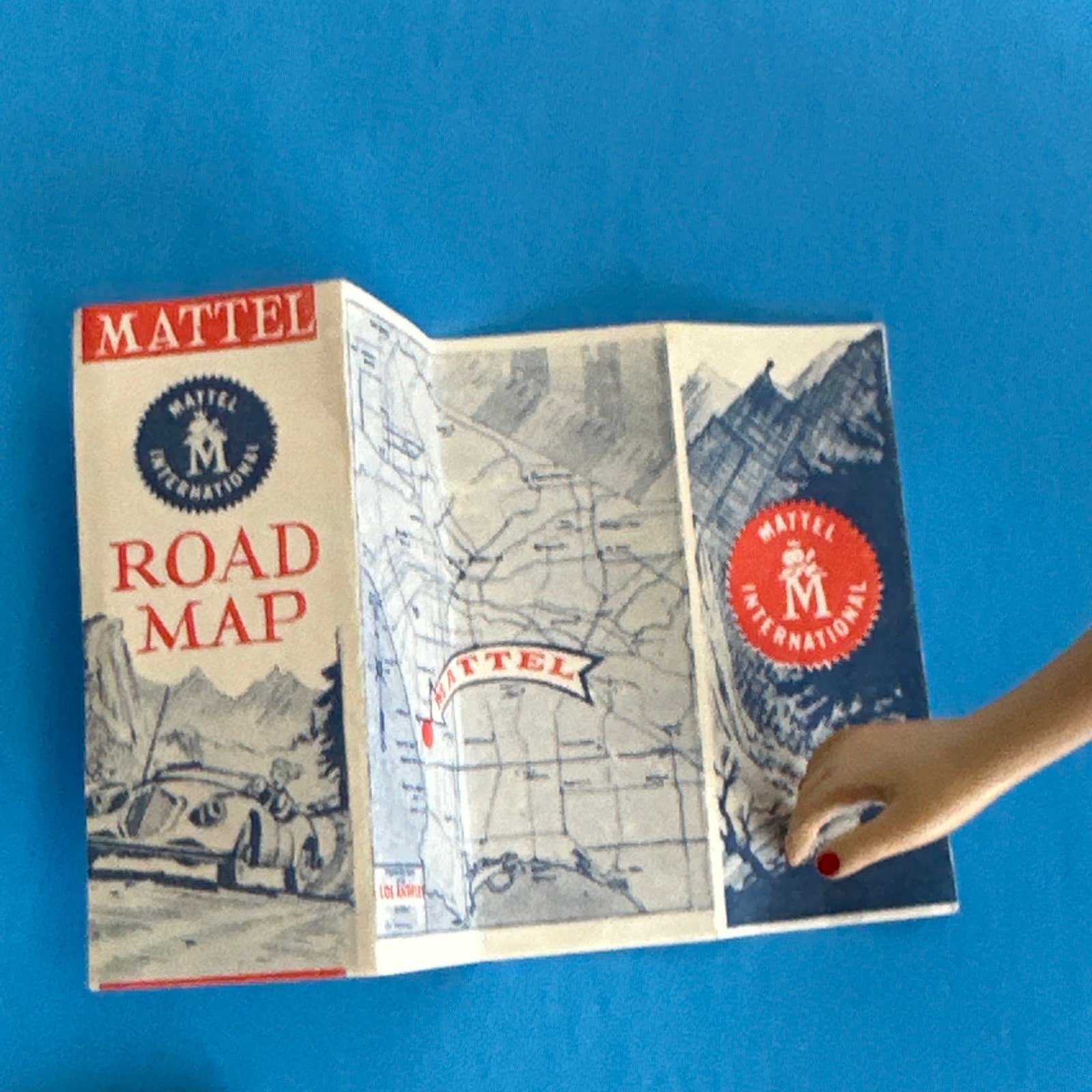 Vintage Barbie Open Road Map Mattel 1959 - Etsy