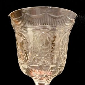 Six (6) - 7" Seneca Glass Crystal Water Glasses / Cut 870 - Etsy