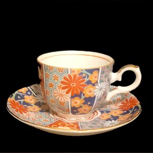 Four (4) - 2-1/2" Arita "imari Fan" Cup & Saucer Sets / Japan - Etsy