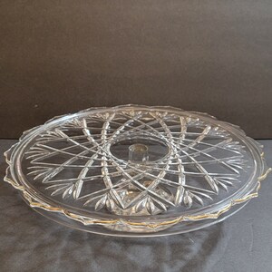 Crystal Mikasa "hampshire Gold" Cake Stand - Etsy