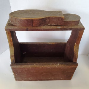 Antique Wooden Shoe Shine Box - Etsy