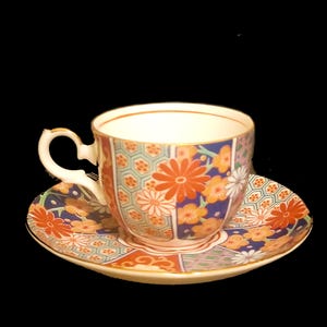 Four (4) - 2-1/2" Arita "imari Fan" Cup & Saucer Sets / Japan - Etsy