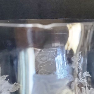 Seven (7) Tiffin Glass "roses" Flat Paneled Tumblers / RARE PATTERN - Etsy