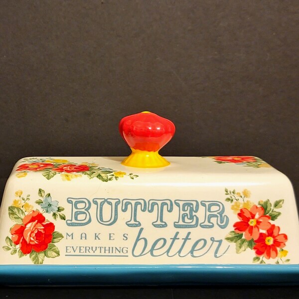 Pioneer Woman Butter Dish - Etsy