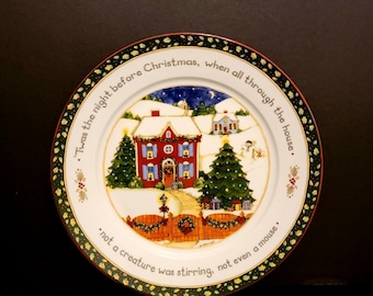 PLATES SUSAN WINGET A Christmas Story Fine Porcelain Dinner Plates by ...
