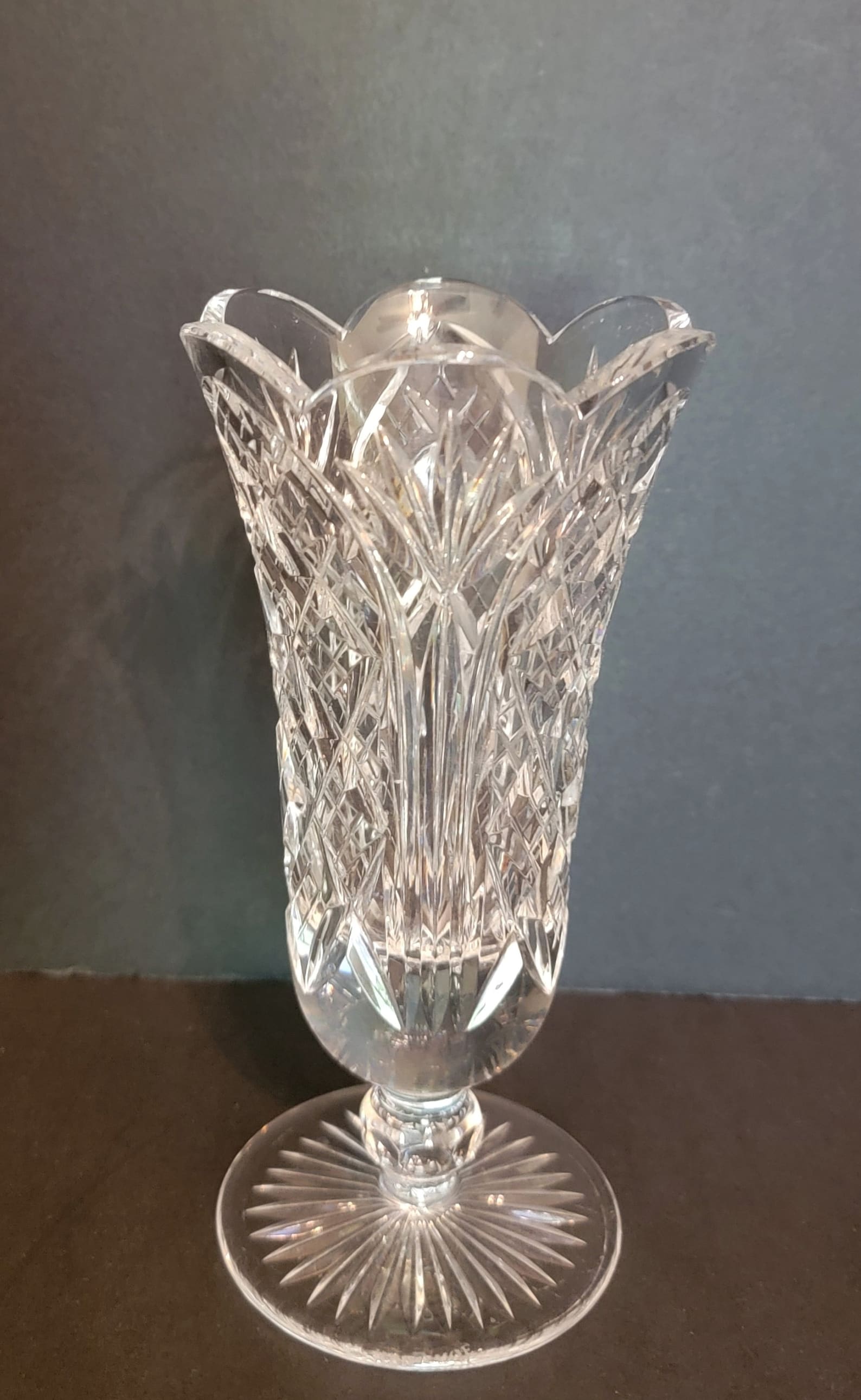 7-3/4" Heritage Irish Crystal "cathedral Suite" Vase / Rare!!! - Etsy