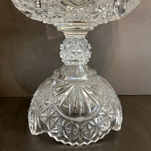 13-1/2" Hofbauer "byrdes" Collection Footed Crystal Compote / Germany ...