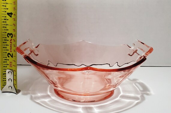 Collectibles Collectible Glass AS IS Peach Cambridge Glass Decagon ...