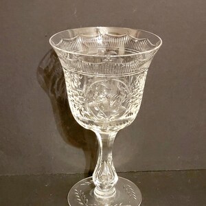 Six (6) - 7" Seneca Glass Crystal Water Glasses / Cut 870 - Etsy