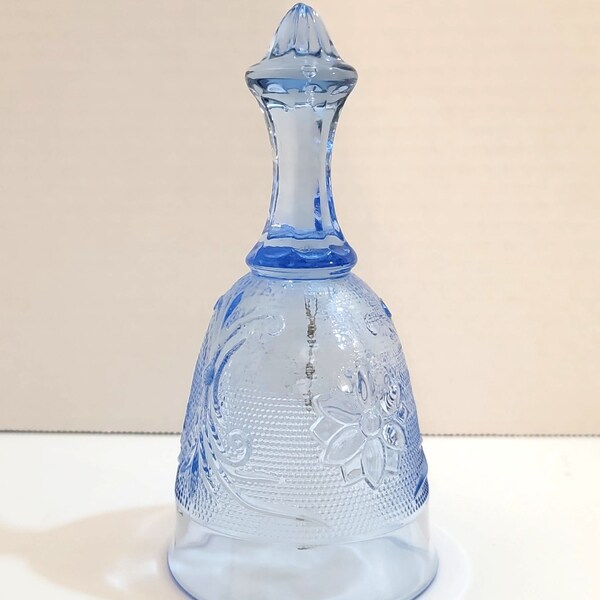 Blue Glass Bell - Etsy
