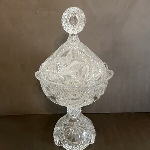 13-1/2" Hofbauer "byrdes" Collection Footed Crystal Compote / Germany ...