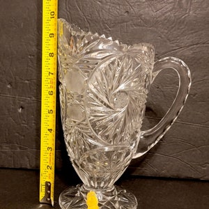 Anna Hutte Bleikristall Imperlux 10" Footed Crystal Pitcher / West ...