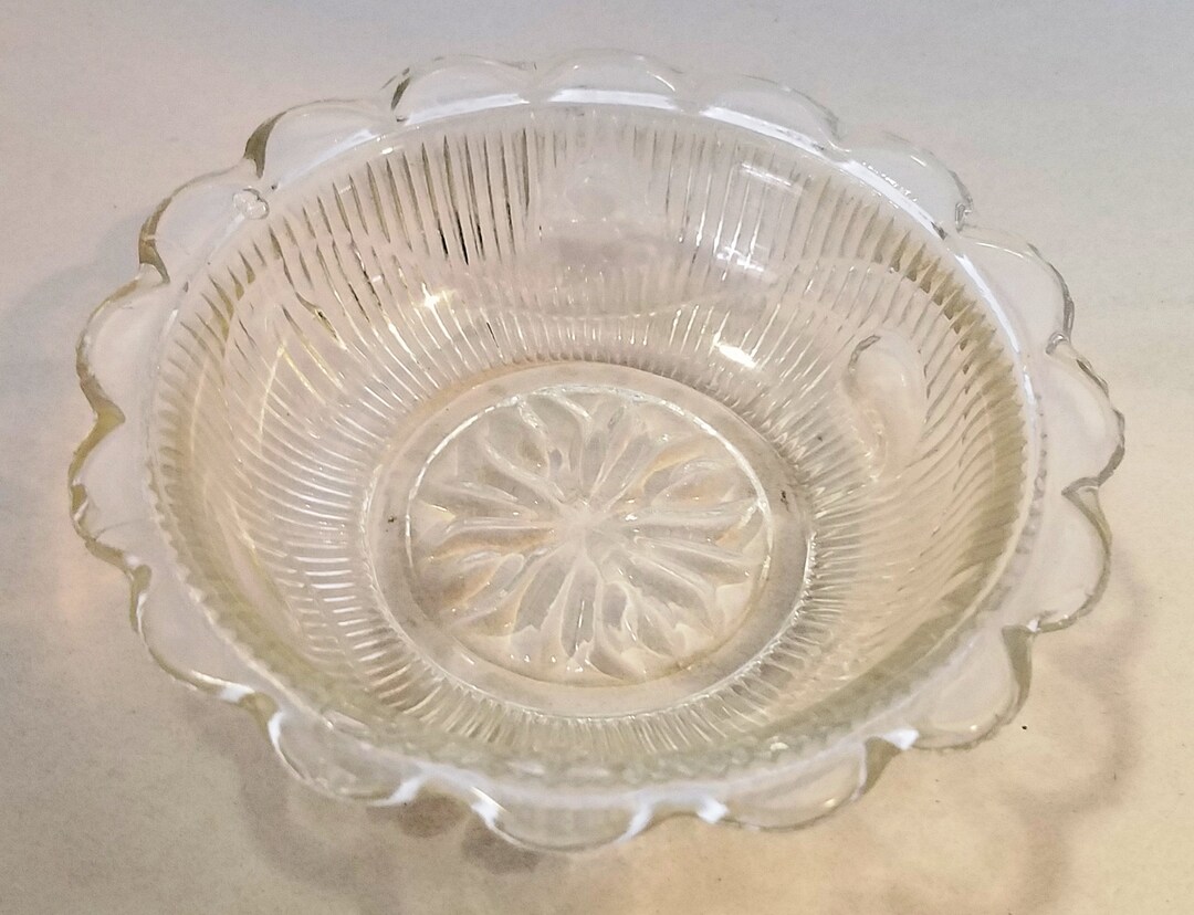 EAPG Mckee / Boston & Sandwich / Bellflower Pattern Individual Berry ...