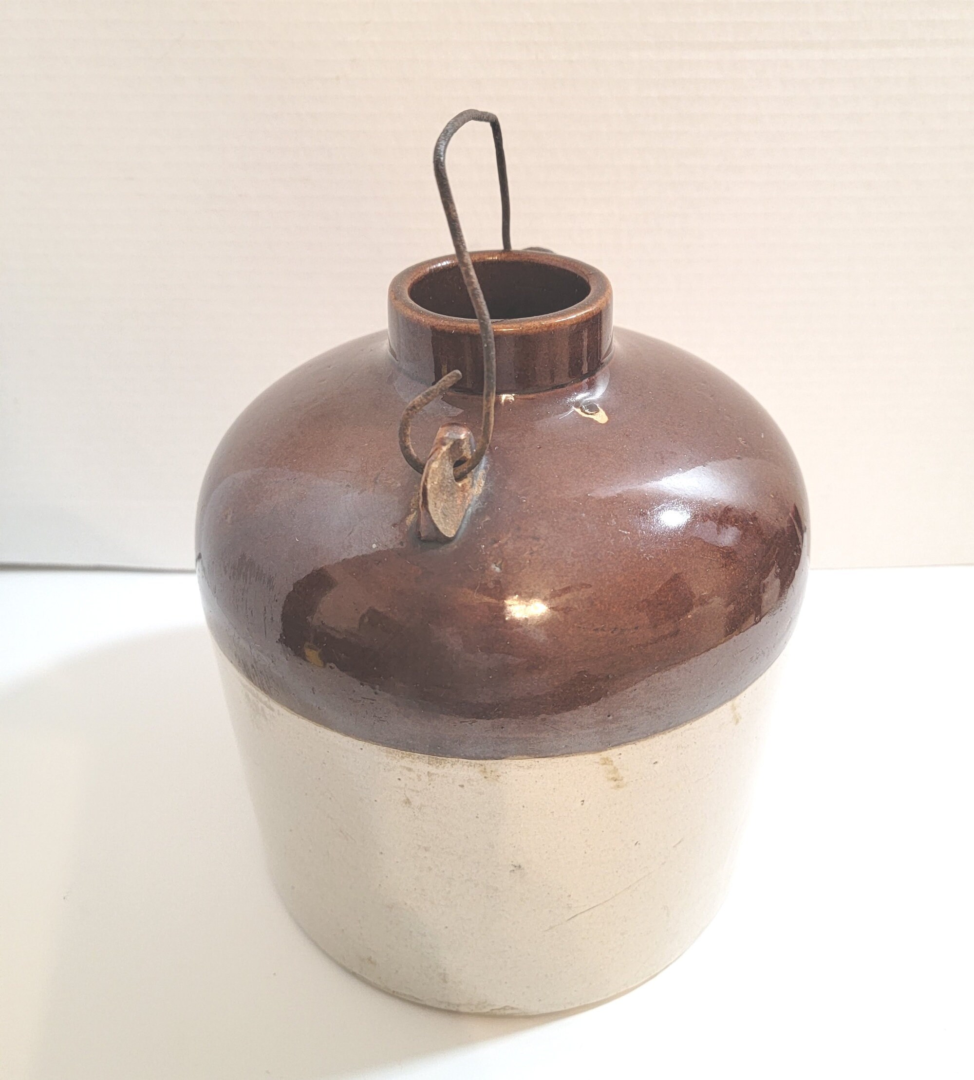 Antique Buckeye Pottery Crock With Metal Bale - Etsy