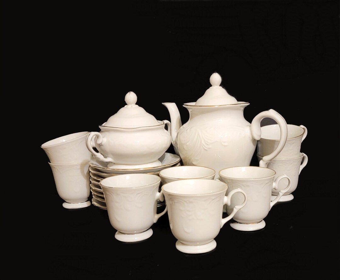 Gibson Designs "golden Legacy" Tea Set - Etsy
