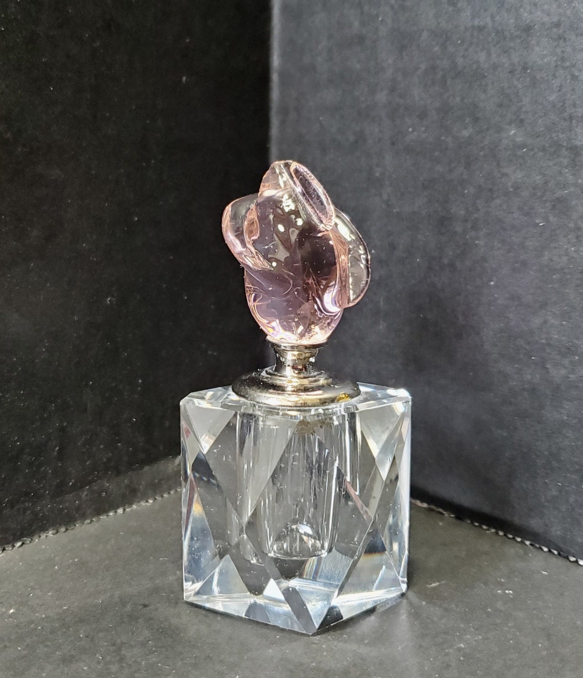 Pretty Pink Rose Perfume Bottle | Etsy