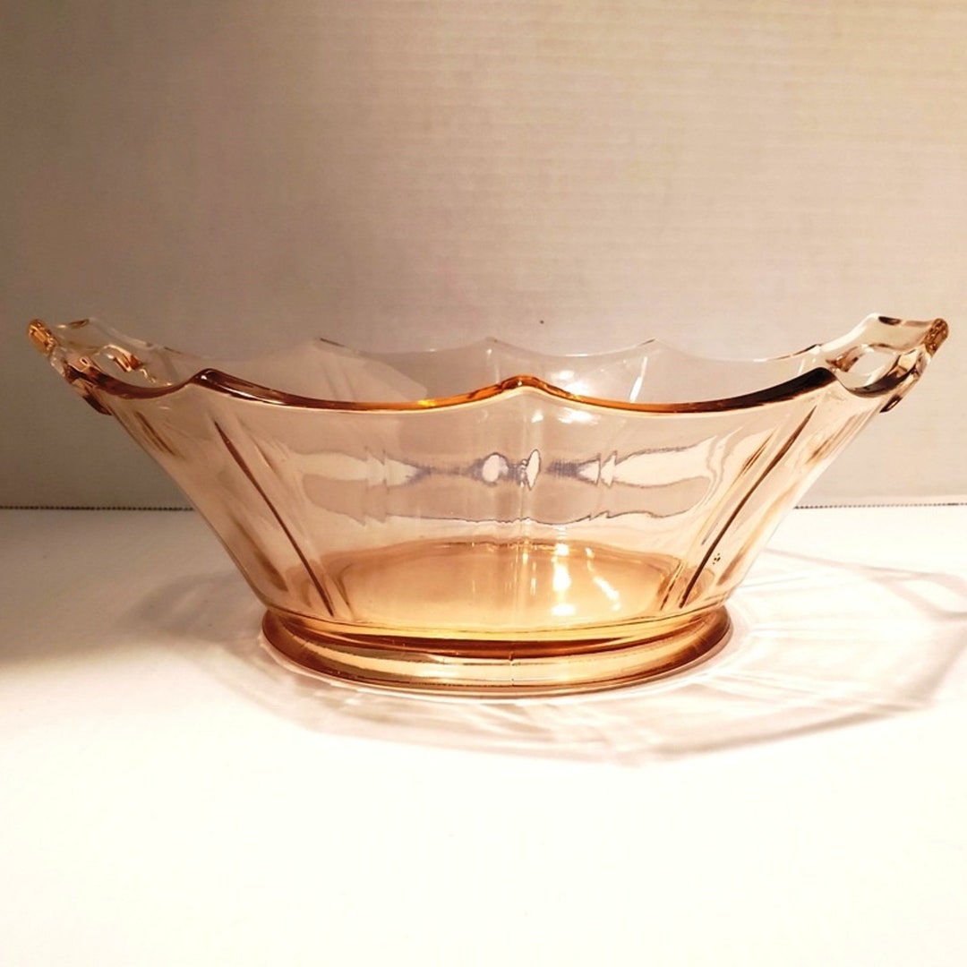 Depression Era Lancaster Glass Octagon Serving Bowl - Etsy