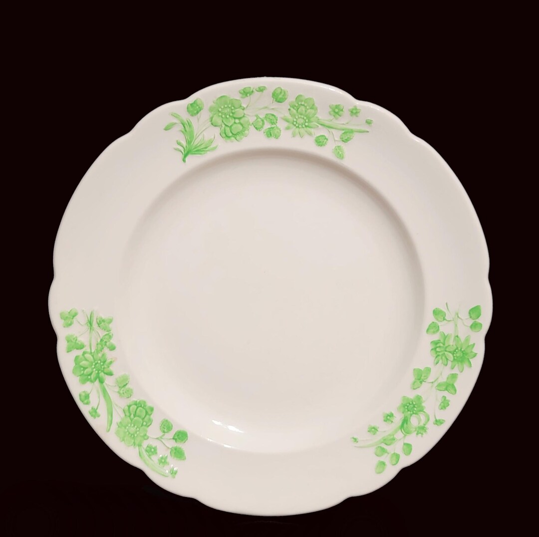 9-1/4" Spode "shamrock" Luncheon Plate / Circa 1928 / England - Etsy