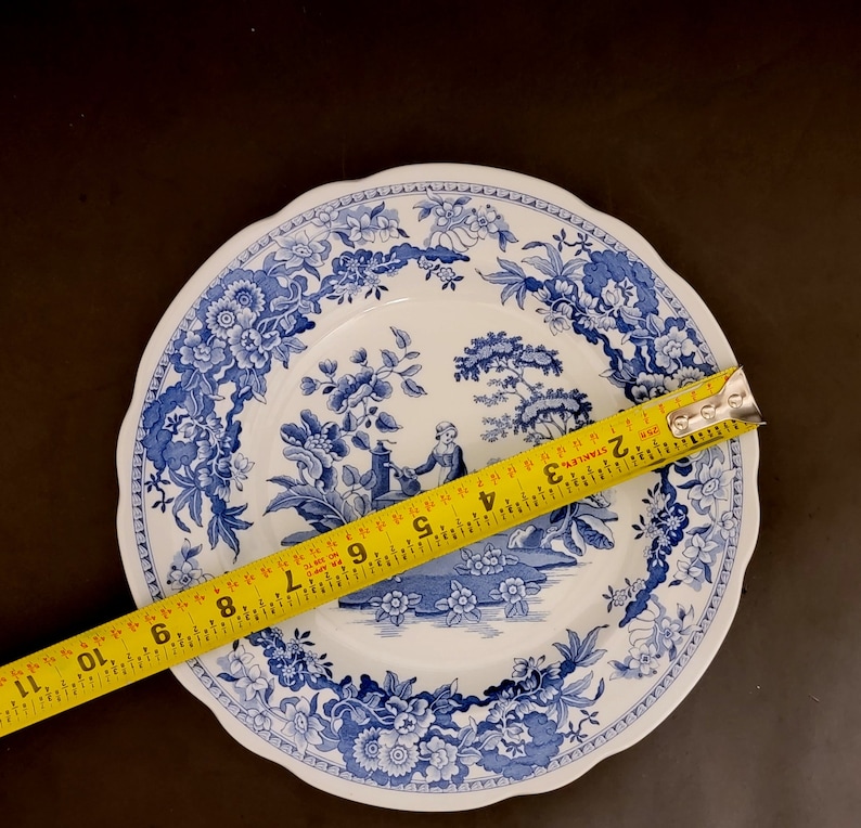 9-1/4" Spode Blue Room Collection "girl at the Well" Luncheon Plate - Etsy